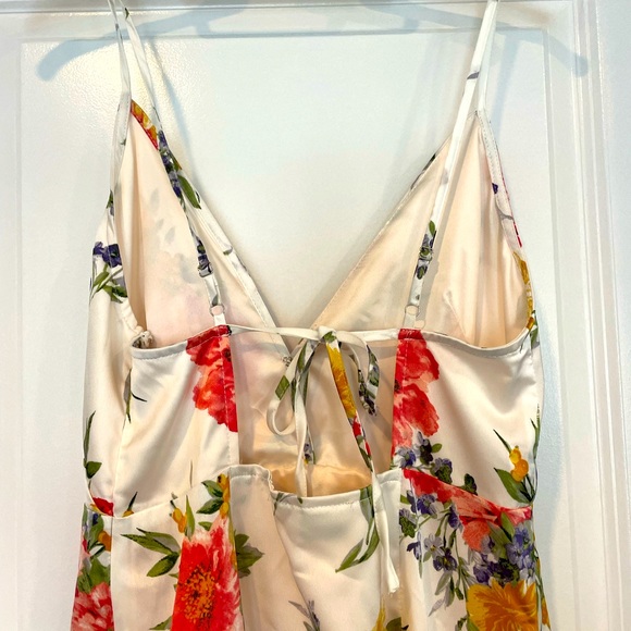 Dress Forum | Dresses | Silk Floral Dress With Ruffle And Highlow ...